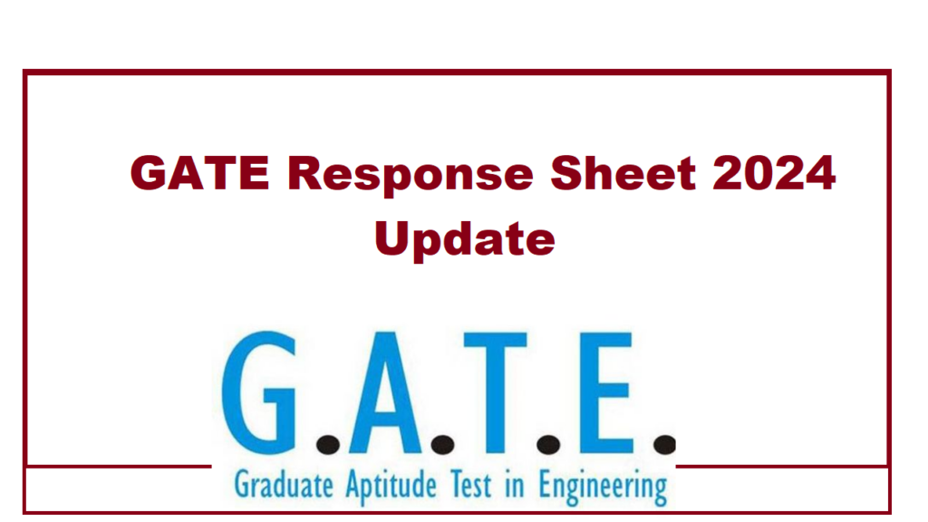 GATE Response Sheet 2024 Update - JKUpdate.in